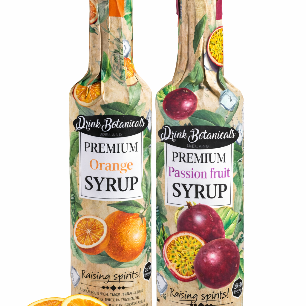 Premium Orange (500ML) & Passion Fruit Syrup (500ML) Combo – Natural C ...